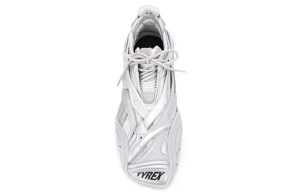 Balenciaga Tyrex Bandage Sneakers - White/silver