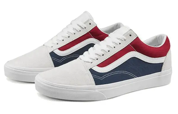 VANS Old Skool Retro Block Suede And Canvas Lace-up Sneakers - Black