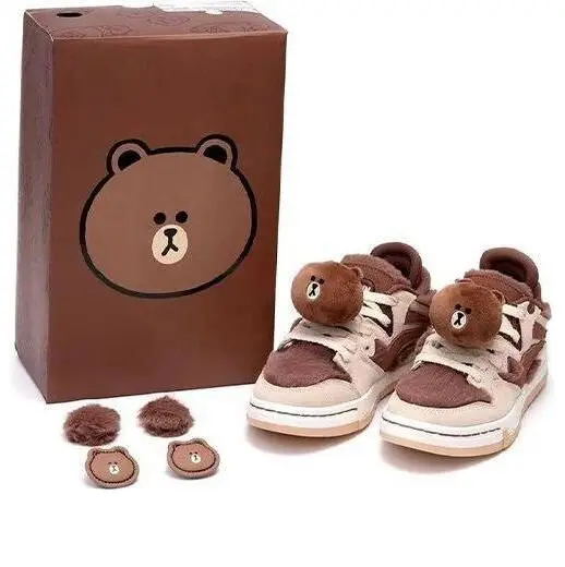LI-NING Wave Pro X Line Friends Sneakers - Brown