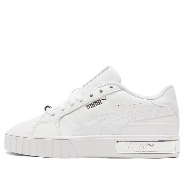 PUMA Cali Star Metallic Low Top Sneaker - White/silver