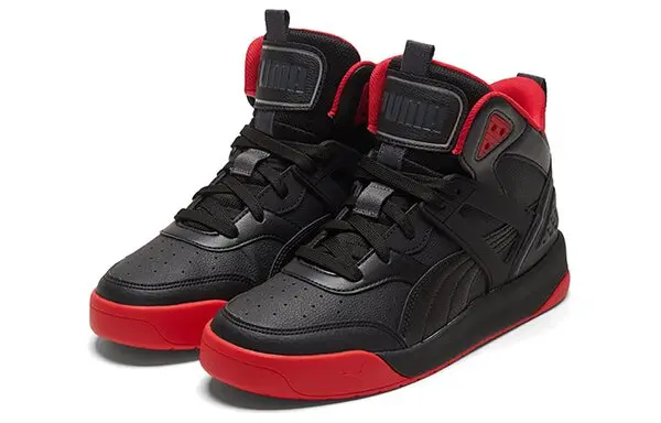 PUMA Backcourt Hi High Top Sneakers - Black/red