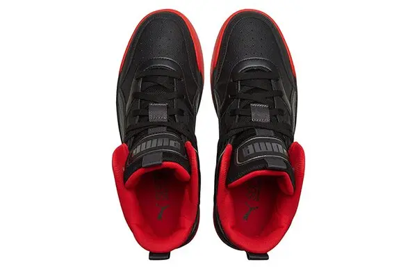 PUMA Backcourt Hi High Top Sneakers - Black/red