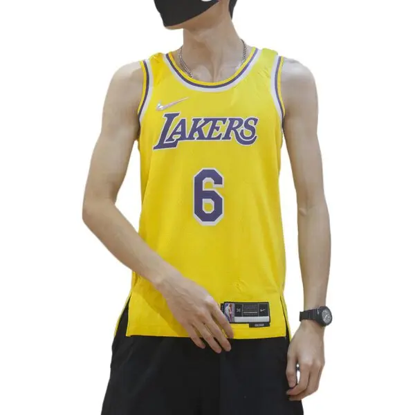 Nike X Nba La Lakers Lebron James 6 Jersey - Yellow