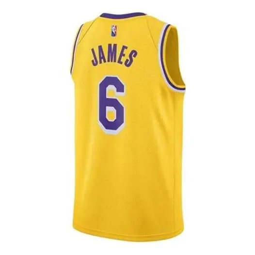 Nike X Nba La Lakers Lebron James 6 Jersey - Yellow