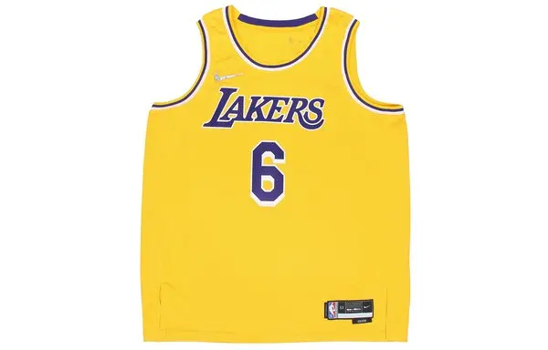 Nike X Nba La Lakers Lebron James 6 Jersey - Yellow