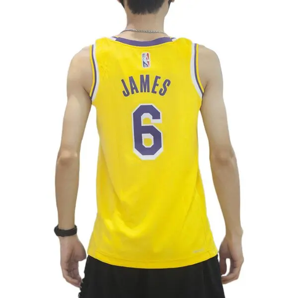 Nike X Nba La Lakers Lebron James 6 Jersey - Yellow