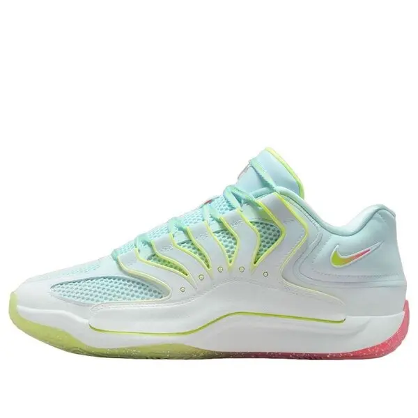 Nike Kd 'snowed In' Athletic Sneakers - White/volt/bright Crimson
