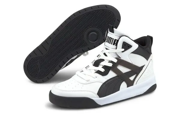 PUMA Backcourt Mid Top Sneakers - White/black