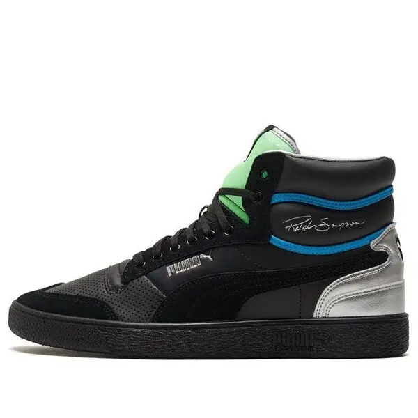 PUMA Ralph Sampson Mid 'royal Elektro Green' Sneakers - Black