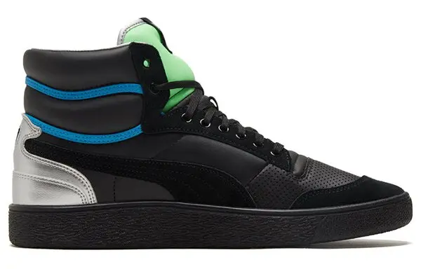 PUMA Ralph Sampson Mid 'royal Elektro Green' Sneakers - Black