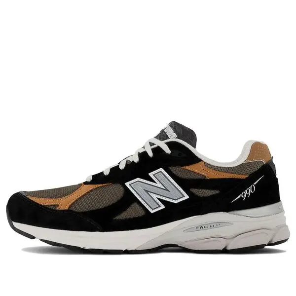 NEW BALANCE 990v3 Made In Usa Sneakers - Black/tam