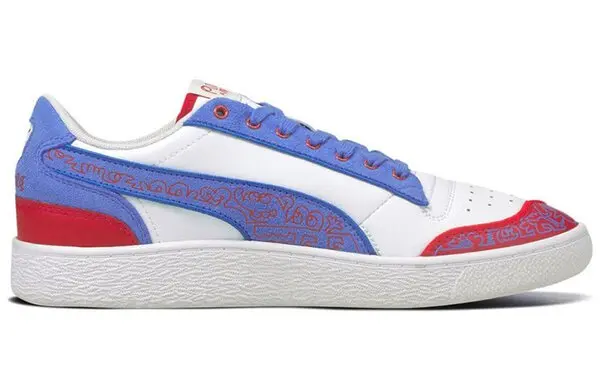 PUMA Ralph Sampson Mr Doodle Casual Sneakers - White/blue/red