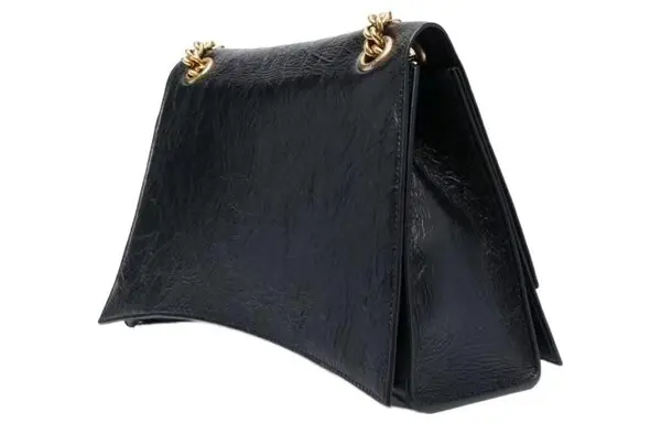 Balenciaga Crush Medium Chain Bag - Black