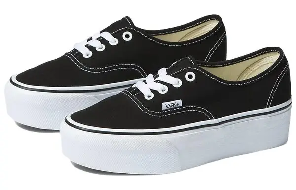 VANS Authentic Stackform Platform Sneakers - Black/white