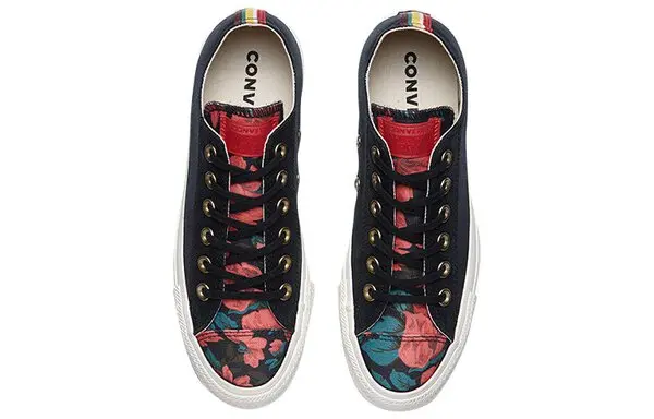 CONVERSE Chuck Taylor All Star Parkway Floral Low Top Sneakers - Black