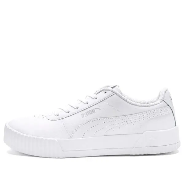 PUMA Carina Leather Low Top Sneakers - White