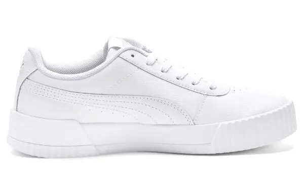 PUMA Carina Leather Low Top Sneakers - White