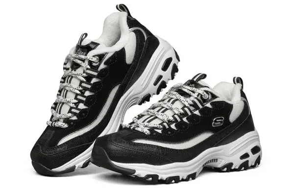Sketchers D'lites Athletic Sneakers - White/black