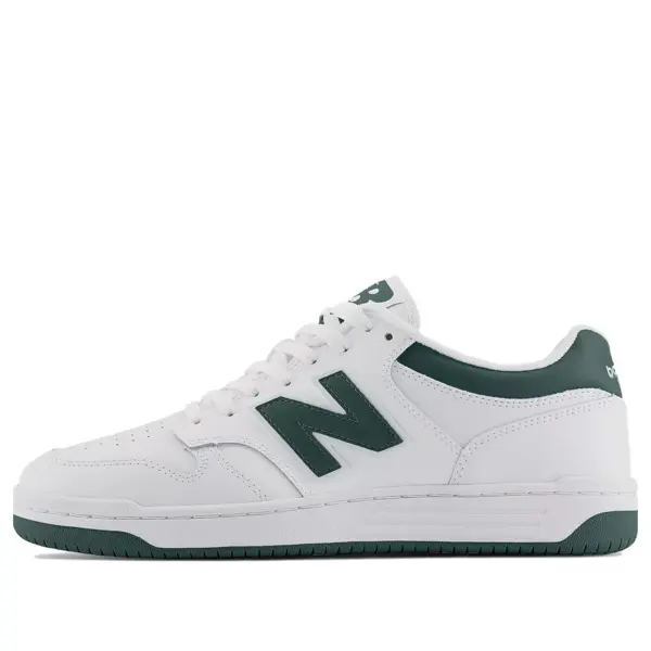 NEW BALANCE 480 Lace-up Sneakers - White/green