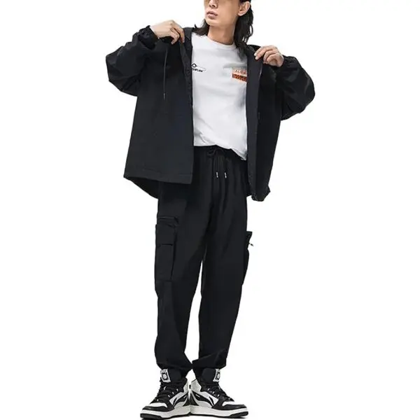 LI-NING Lifestyle Fashion Cargo Pants 'balck