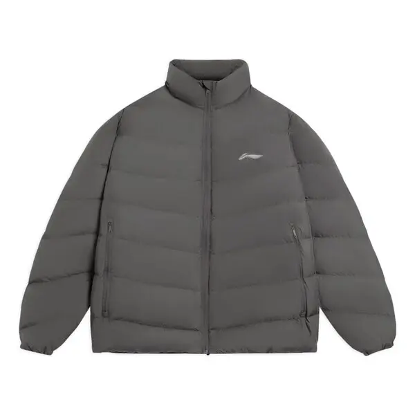 LI-NING Essential Logo Down Jacket - Grey