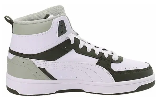 PUMA Rebound Joy Mid Top Sneakers - White/green