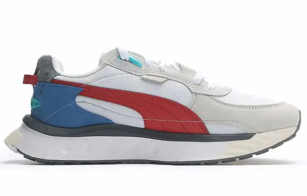 PUMA Wild Rider Layers Sneakers - Red/blue
