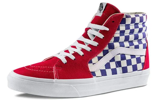 VANS Sk8-hi Bmx Checkerboard Sneakers - Red