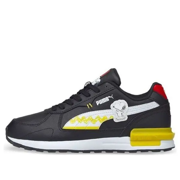 PUMA Peanuts X Graviton 'snoopy' Low Top Sneakers - Black/white/yellow