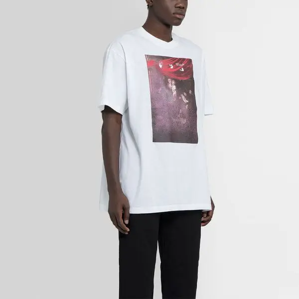 Off-White Printing Solid Color Short Sleeve
