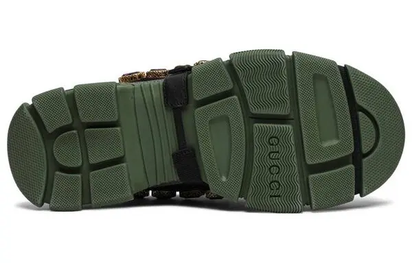 Gucci Flashtrek Embellished Sneakers - Green