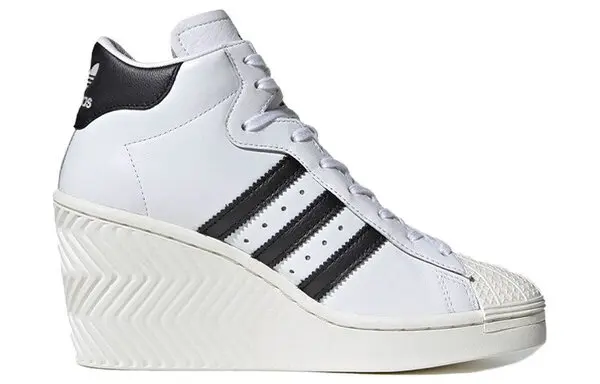 Adidas Superstar Ellure Wedge Sneakers - White/black