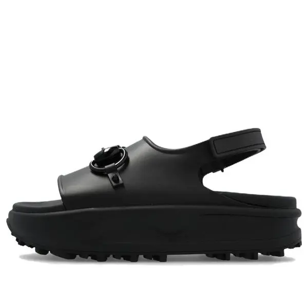 Gucci Interlocking G Platform Sandal - Black