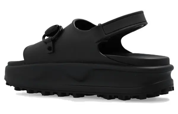 Gucci Interlocking G Platform Sandal - Black