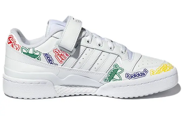 Adidas Forum Low Sneakers - White/blue/yellow