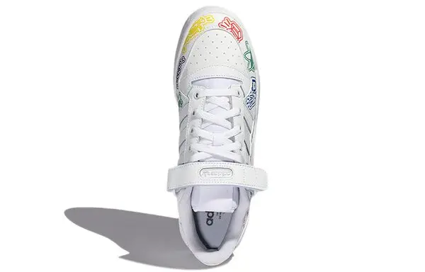 Adidas Forum Low Sneakers - White/blue/yellow