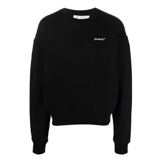 Off-White Round Neck Pullover With Arrow Pattern