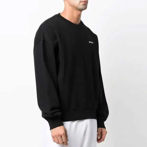 Off-White Round Neck Pullover With Arrow Pattern
