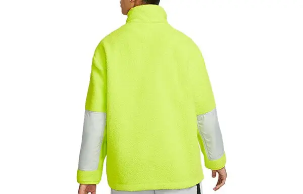 Nike Ss22 Full-length Zipper Cardigan Fleece Jacket Green
