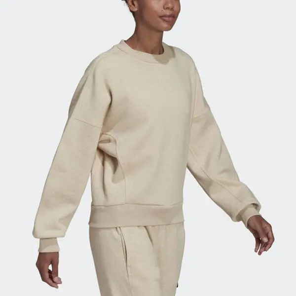 Adidas Solid Color Round Neck Pullover Hoodie