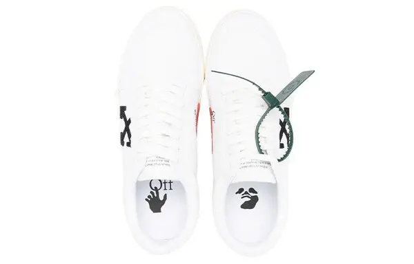 Off-White Vulcanized Low Top Sneakers - White/black/orange