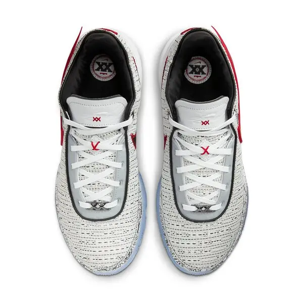 Nike Lebron 20 "the Debut" Low Top Sneakers - Gray/red