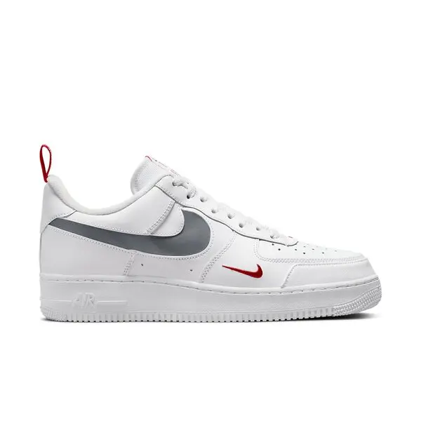 Nike Force 1 Low "cut Out Swoosh - White/red