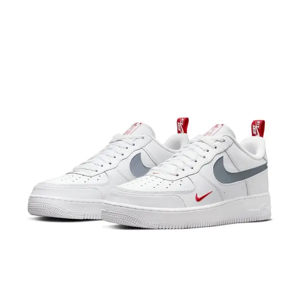 Nike Force 1 Low "cut Out Swoosh - White/red