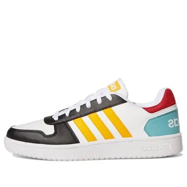 Adidas Hoops 2.0 Sneakers - White/black/yellow