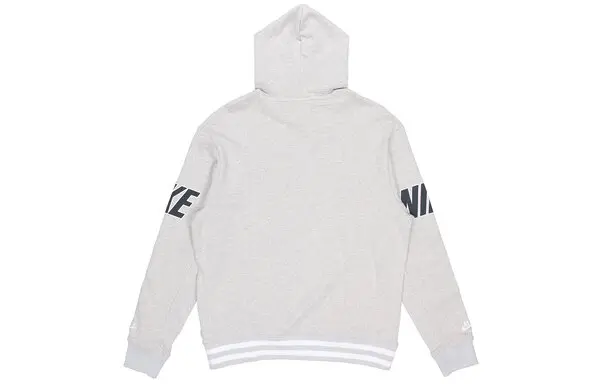 Nike Large Logo Printing Hoodie - Grey