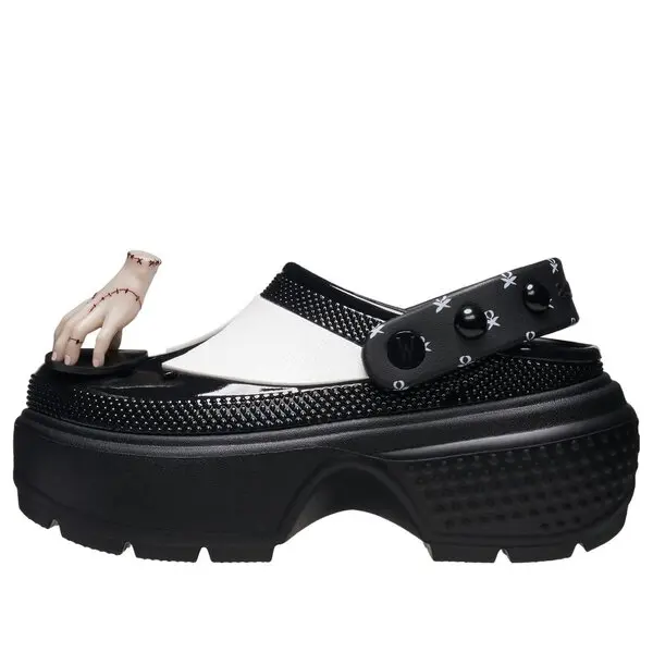 CROCS Clog "wednesday Stomp - Black/white