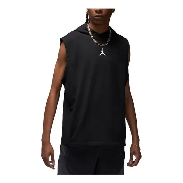 JORDAN Air Dri-fit Sport Fleece Sleeveless Hoodie - Black