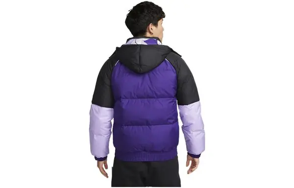 Nike Lebron Color Block Puffer Jacket 'purple