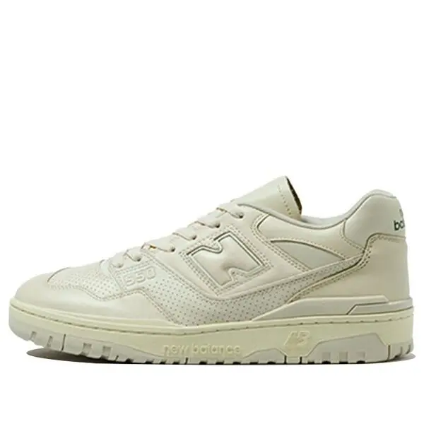 NEW BALANCE X Auralee 550 Low Top Sneakers - Ecru/pistachio